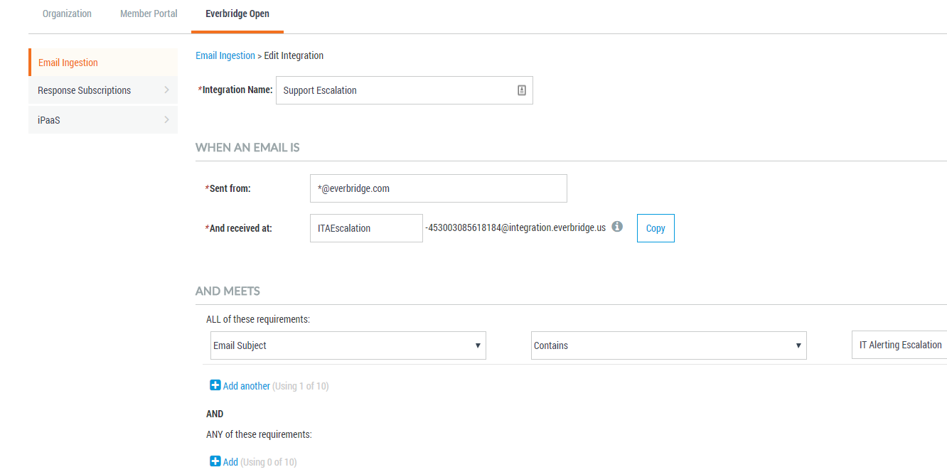 Email Ingestion - Everbridge